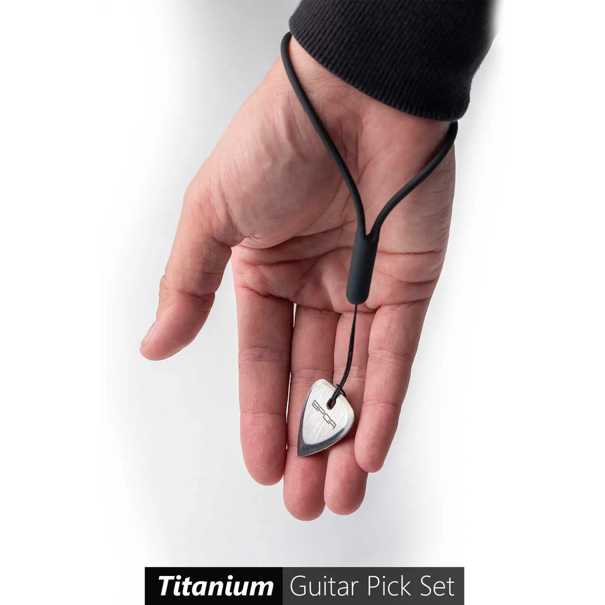 Titanium Guitar Pick Set — CNC-Machined T5 Titanium, Bright Tone | GPCA